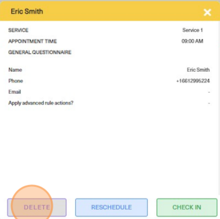 How to Remove an Appointment if logged in as Agent? – Qtrac Help Center