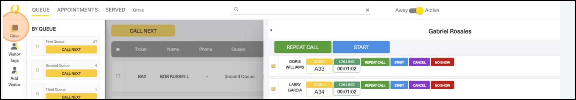 How to serve customers from the Queue? – Qtrac Help Center