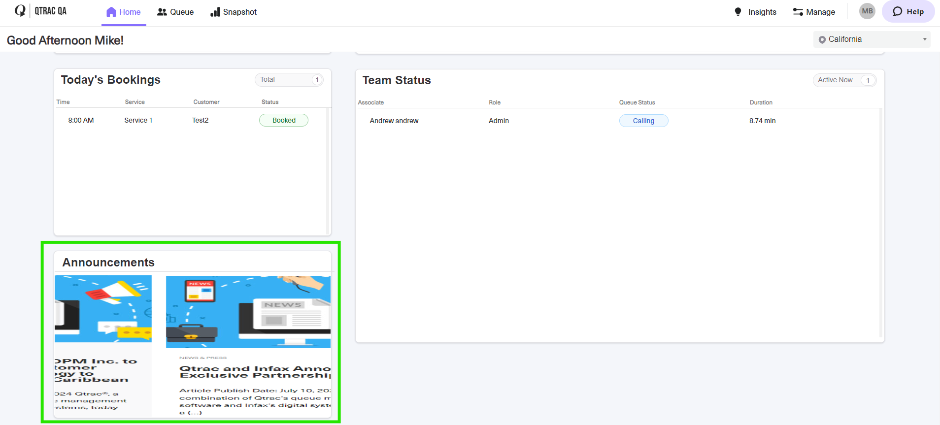 Introducing the New Qtrac Home Interface – Qtrac Help Center