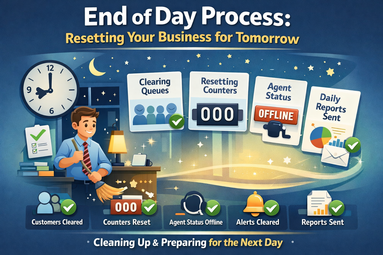 What is the End of Day Process? – Qtrac Help Center